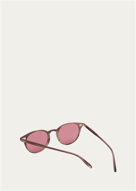 Garrett Leight Mens Clune Sun Keyhole Bridge Round Sunglasses