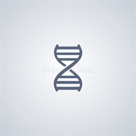 DNA Genética El Mejor Icono Plano Del Vector Ilustración del Vector