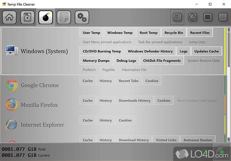 Temp File Cleaner Screenshots