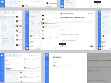 Gmail Redesign Web Ui Kit By Rushangan Rushi Yogar On Dribbble