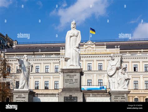 Monument To Princess Olga With Statues Of The Apostle Andrew St