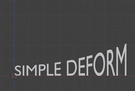 Simple Deform Modifier Blender Manual