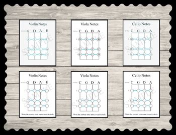 String Instrument Diagrams By Mama Bear Music TPT