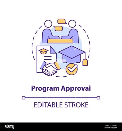 Program Approval Concept Icon Stock Vector Image And Art Alamy