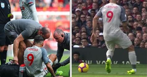 Did You Spot Moment Firmino Got Injured Vs Man Utd Pics Liverpool Fans