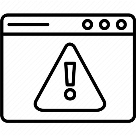 Web Warning Alert Laptop Icon Cyber Security Icon Download On Iconfinder