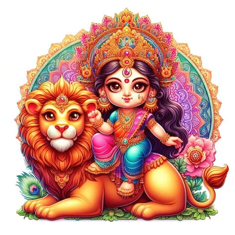 Premium Photo Goddess Durga Jai Mata Di