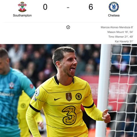 Invictos On Twitter Ft Southampton 0 6 Chelsea Brutal Reacción Blue