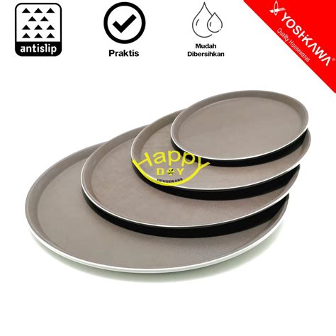 Jual YOSHIKAWA NAMPAN BULAT BAKI BULAT KARET ANTI SLIP RESTORAN 4
