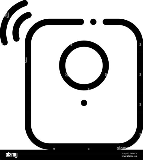 Alarm Signal Sensor Icon Vector Outline Illustration Stock Vector Image Art Alamy