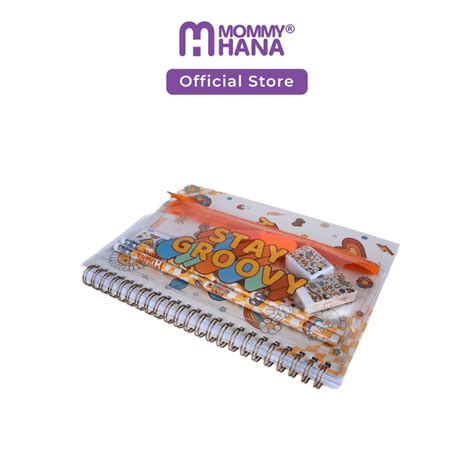 Groovy Notebook Stationery Set