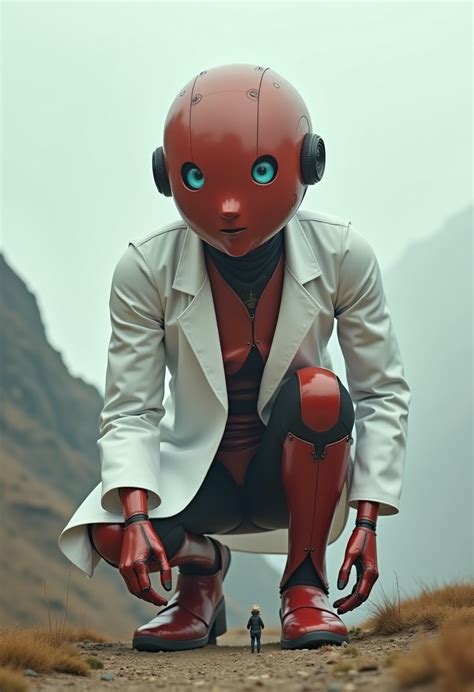 Friendly Female Robot In White Lab Coat Stable Diffusion Online Friendly Female Robot In White Lab Coat Stable Diffusion Online