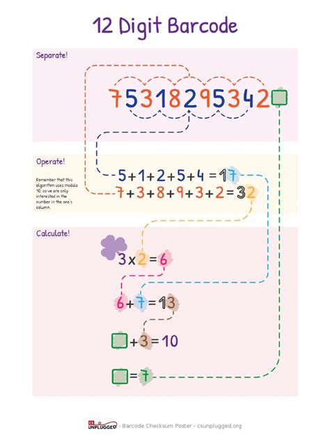 barcode checksum poster 12 digits a4 pdf