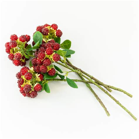 Red Artificial Raspberry Bunches Stunning Decorative Berries For
