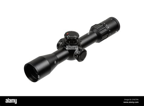A Black Rifle Scope With Adjustment Knobs A Sleek Design And Clear