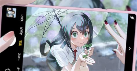 僕のヒーローアカデミア 梅雨の梅雨ちゃん🐸☂ Shinのイラスト Pixiv