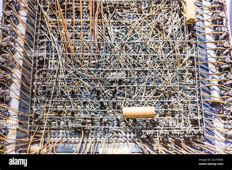 Retro Analog Technology Exhibit In Computer Museum USA Stock Photo Alamy