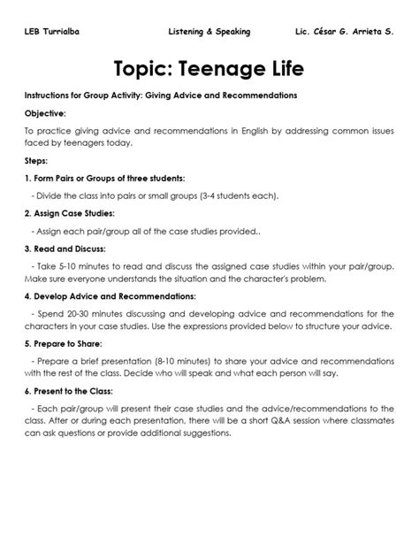 Teenage Life Study Cases Pdf Social Media Popular Culture And Media