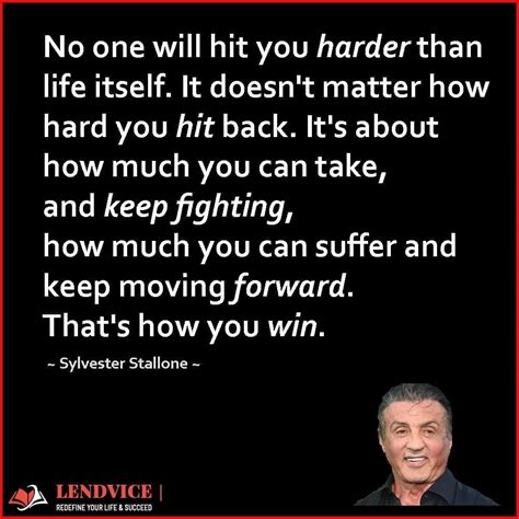 No One Will Hit You Harder Than Life Itself
