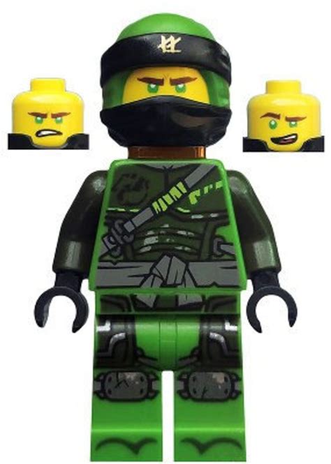 Lego Minifigure Ninjago Lloyd Hunted Green Wrap And Neck Bracket Etsy