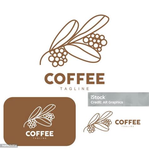 커피 로고 커피 트리 디자인 카페 음료 벡터 아이콘 브랜드 일러스트 레이 션 기호 0명에 대한 스톡 벡터 아트 및 기타 이미지 0명 갈색 광고 Istock