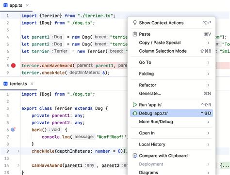 运行和调试 Typescript Webstorm 文档