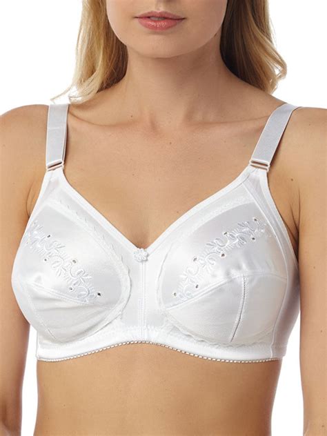 Marlon Embroidered Full Cup Bra White Braforme