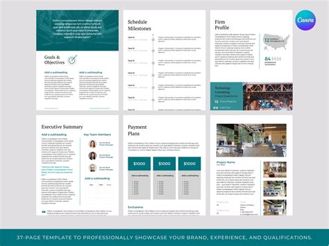 Business Proposal Template For Canva Consulting Proposal Template