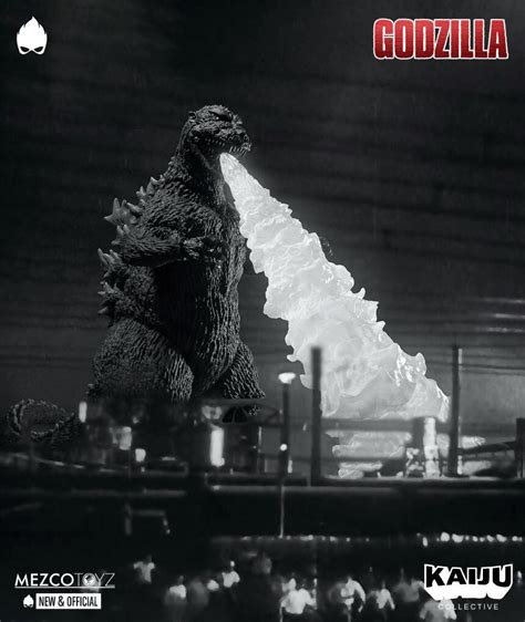 Mezco Godzilla 1954 Kaiju Collective Action Figure Godzilla Black