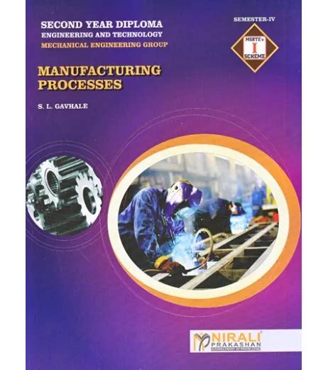 Nirali Manufacturing Processes Msbte Second Year Diploma Sem 4