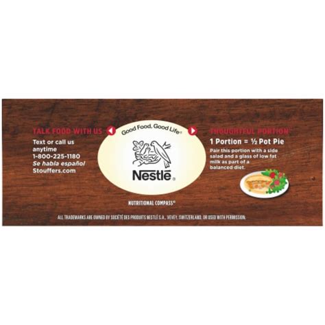 Stouffers White Meat Chicken Pot Pie Frozen Meal 16 Oz Kroger