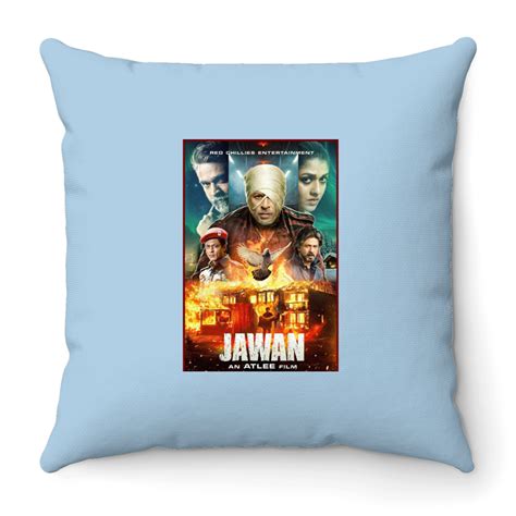 Jawan Movie Sharou Khan Throw Pillows Sold By Dressofvesture Sku