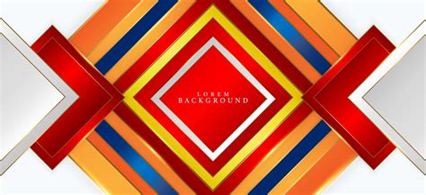 Colorful Gradient Geometric Background Design Vector Image