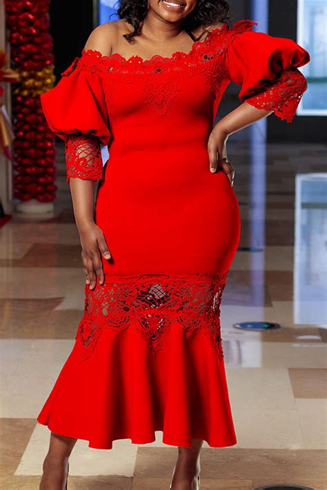 Off Shoulder Puff Sleeve Maxi Dresses