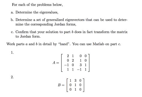 Solved For Each Of The Problems Below A Determine The