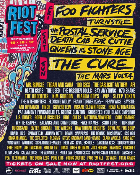 Riot Fest 2024 The Cure Frayda Nerissa