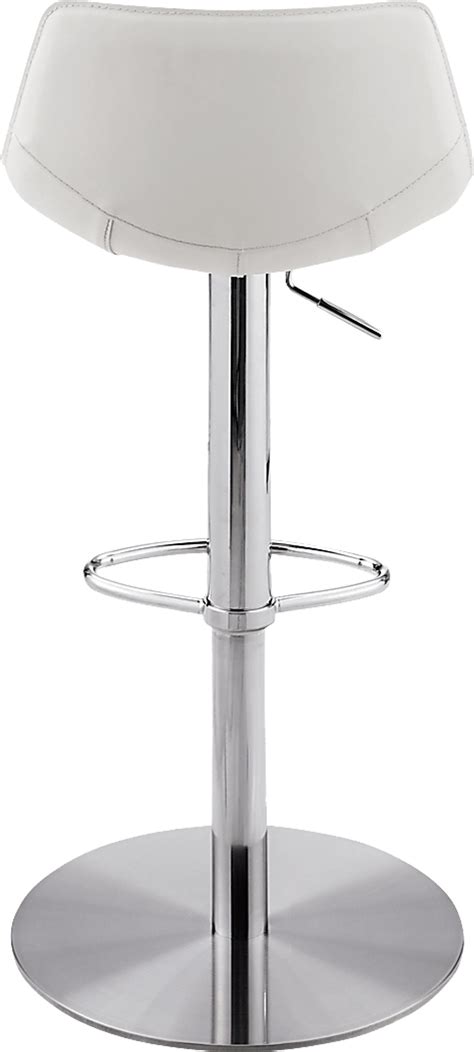 Reebe White Leather Barstool Rooms To Go