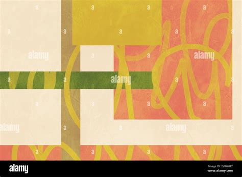 An Abstract Illustration Featuring Geometric Shapes With Vibrant Colors The Composition Includes