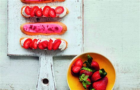Strawberry And Raspberry Eclairs Recipe