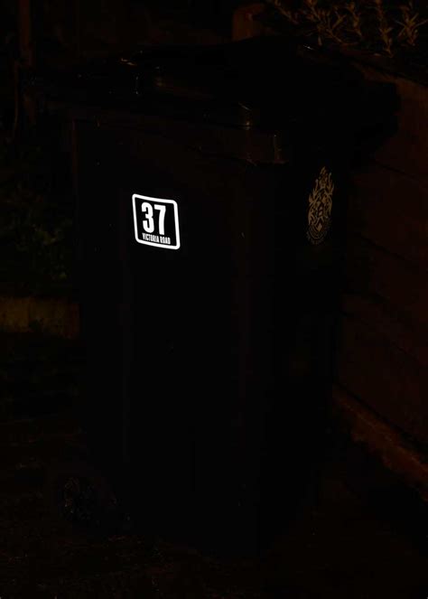 Reflective Wheelie Bin Reflective Wheelie Bin Stickers Dive Signs