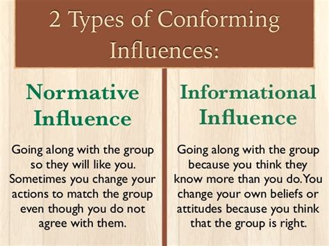 Normative Influence Examples