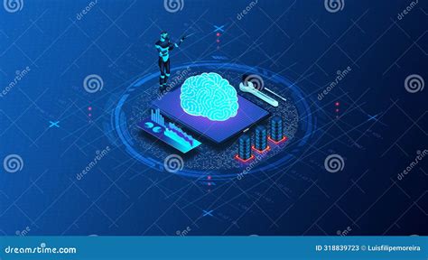 Aiops As Artificial Intelligence It Operations Outline Icons Collection
