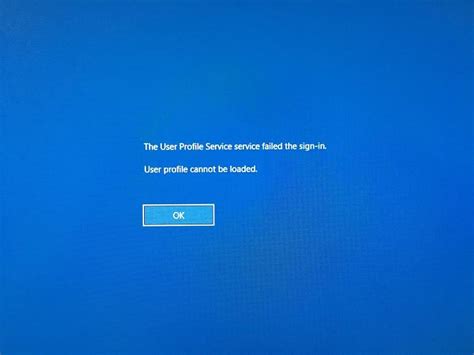 The User Profile Service Service Failed The Sign In Windows Forums