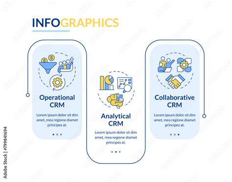 Crm System Types Rectangle Infographic Template Business Intelligence