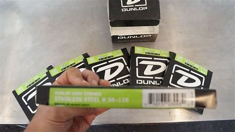 Dunlop Six Pack Of 50 110 Stainless Steel Bass Strings Heavy Reverb
