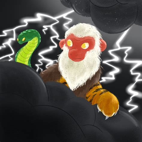 Illustration Yokai Nue Les Gribouillages De Pikrachou