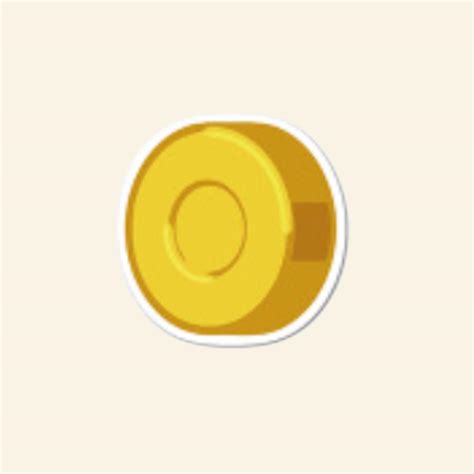Super Mario Bros Vinyl Sticker Decal Golden Coin Depop