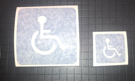 Wheelchair Vinyl Decal Wheelchair Bumper Sticker Etsy