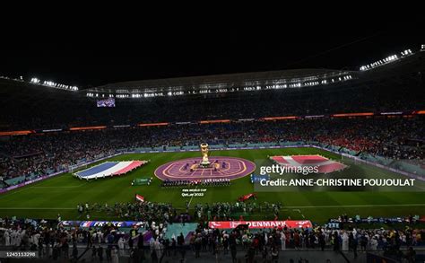 Players Line Up Ahead Of The Qatar 2022 World Cup Group D Football