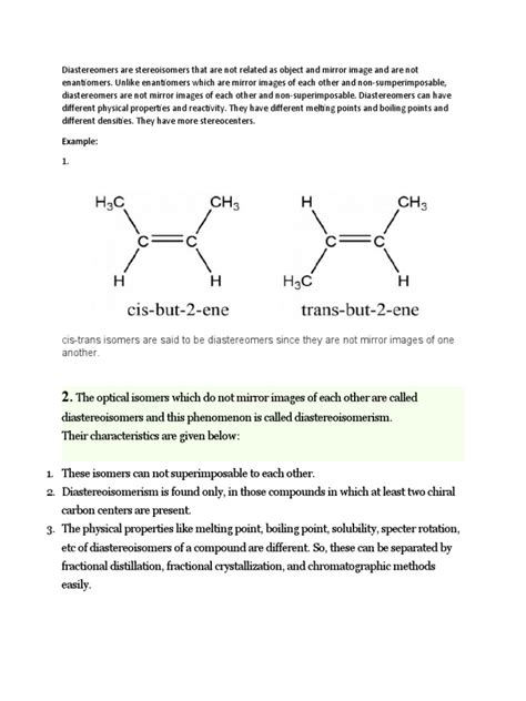 Diastereomers Examples Pdf